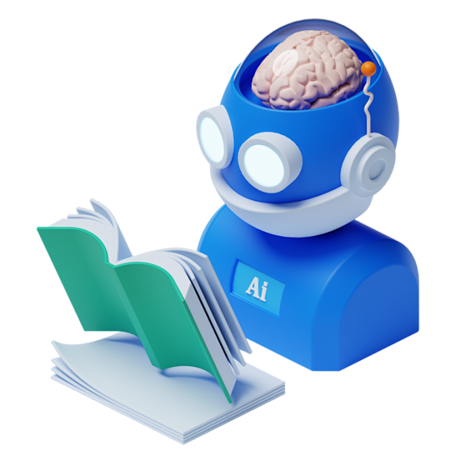 ai机器人 金融办公类 3D图标 PNG免抠 C4D渲染