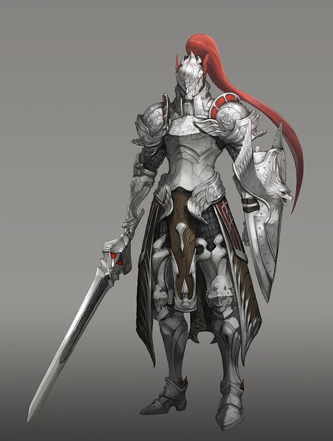 기사_knight, Yong Hwan Shin : 기사_knight by Yong Hwan Shin on ArtStation.-花瓣网