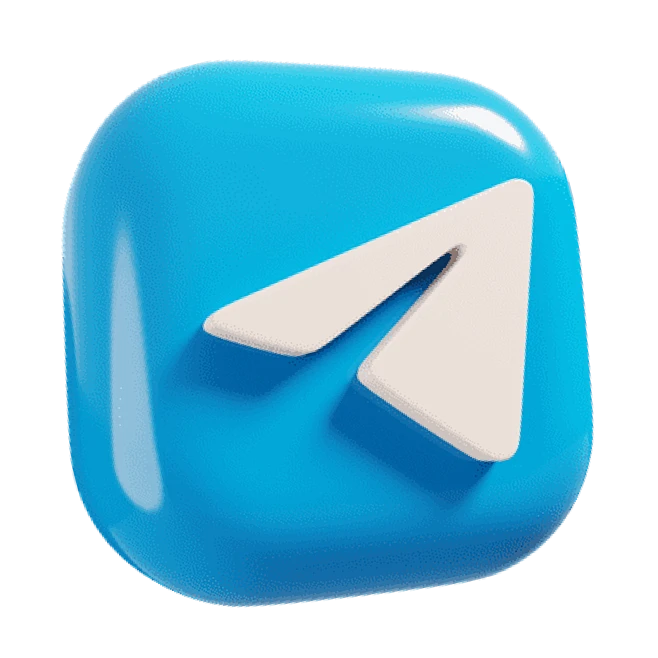 telegram Free Social Media 3D Icon-花瓣网