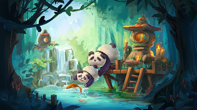 Pandas shrine