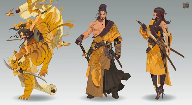 垫底之王 rays 春哥 剑侠世界 Painting Tiger Clan-花瓣网