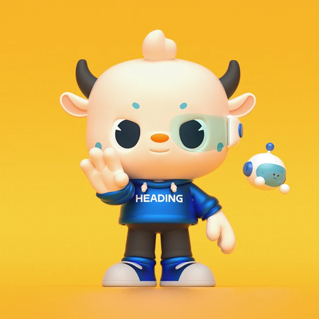 HEADING Brand IP Image Design 海鼎品牌IP形象设计-小匠 on Behance-花瓣网