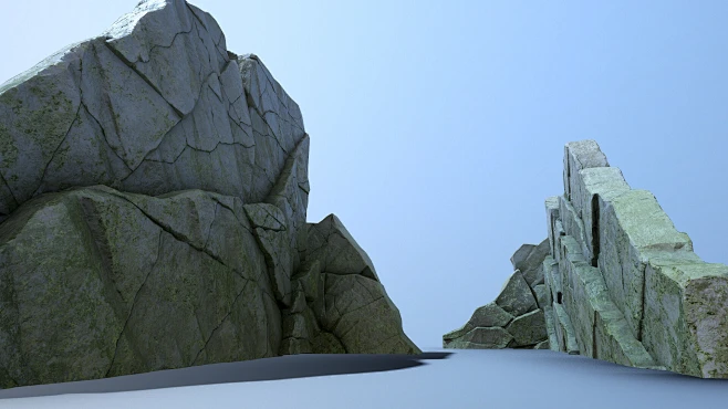 Procedural Eroded Stone Walls - Houdini, Hugo Beyer : Rocks are ...