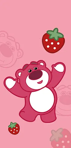草莓熊壁纸图片-草莓熊壁纸设计素材-草莓熊壁纸模板下载_花瓣网