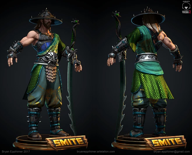 Smite: Susano, Bryan Eppihimer : https://www.hirezstudios.com/ Here's ...