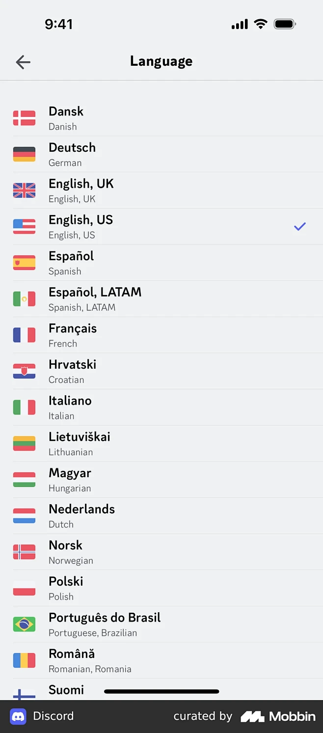 Discord Switching language screen-花瓣网
