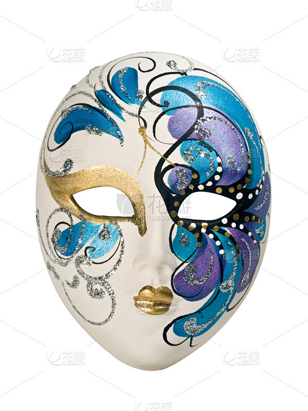 威尼斯面具,古典戏剧,歌剧,秘密,剪贴路径,华丽的,戏剧表演,伪饰