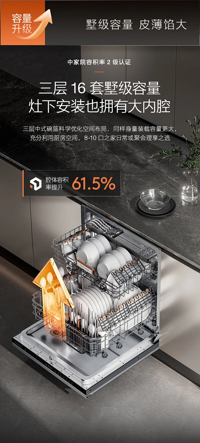 COLMO【新品黑珍珠】 家用16套嵌入式AI仿生手洗 一键单消毒 105℃离子热烘7天鲜存 一键AI智洗 C1【图片 价格 品牌 报价】-京东-花瓣网