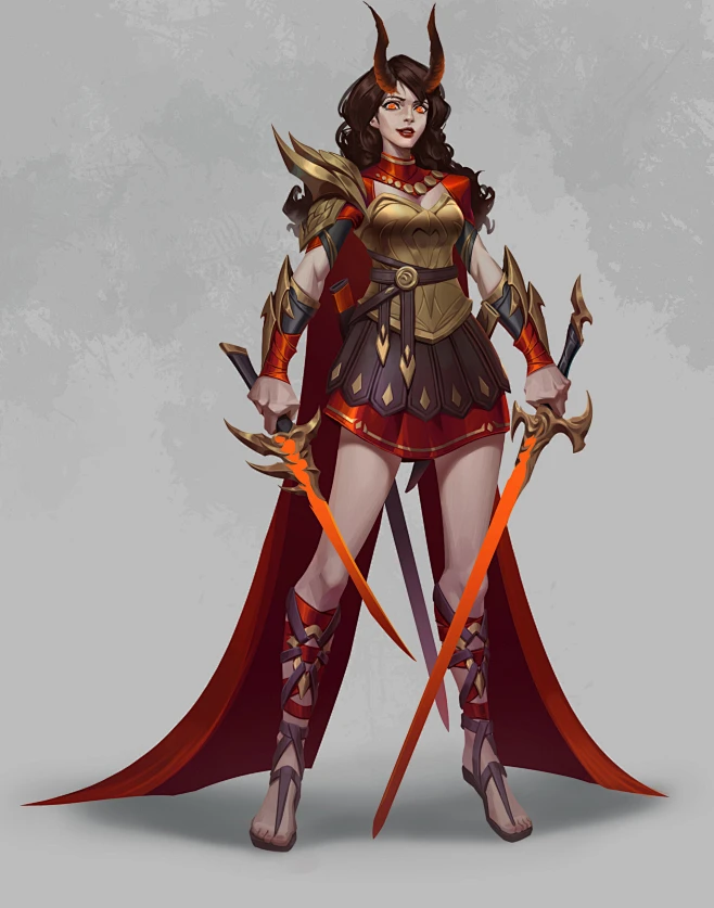 个人练习—恶魔战士-花瓣网