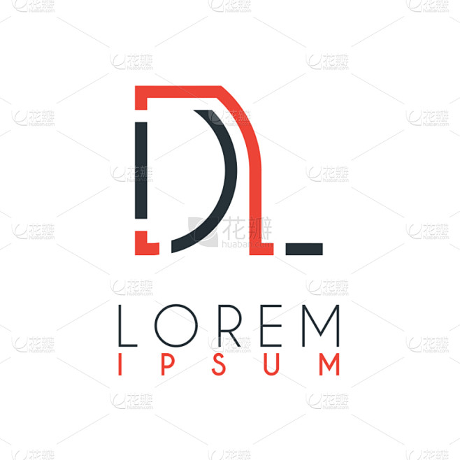 品牌名称,英文字母L,英文字母D,在之间,创造力,分离着色,商务,高雅,字母,下载