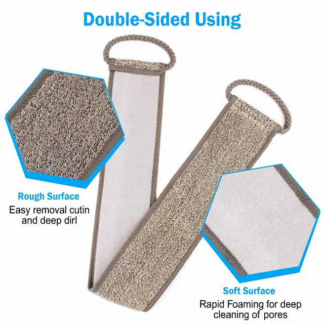 Amazon.com : Exfoliating Back Scrubber, Back Scrubber Strap for Shower ...