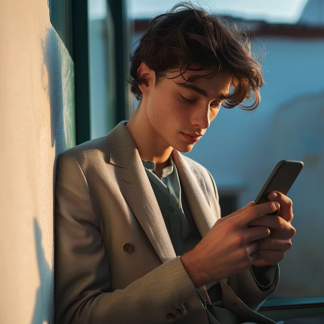 yichao777_soft_expression_Short_hair_European-style_handsome_gu ...