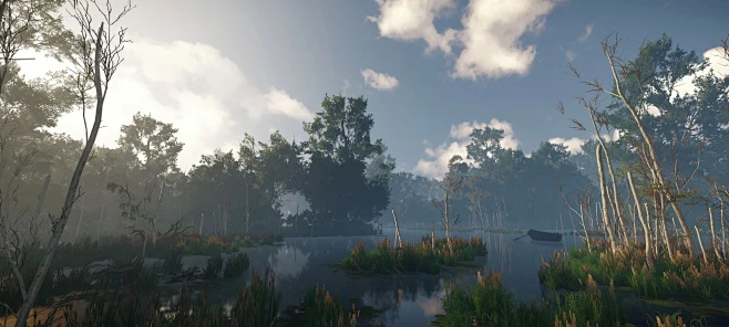 Pond Environments (CryEngine V), Per Bellersen : Had so much fun working with water, reflections ...