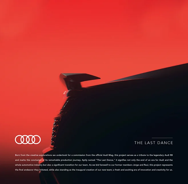 CGI 3D Render motion animation Audi car red cinema 4d JVG-花瓣网