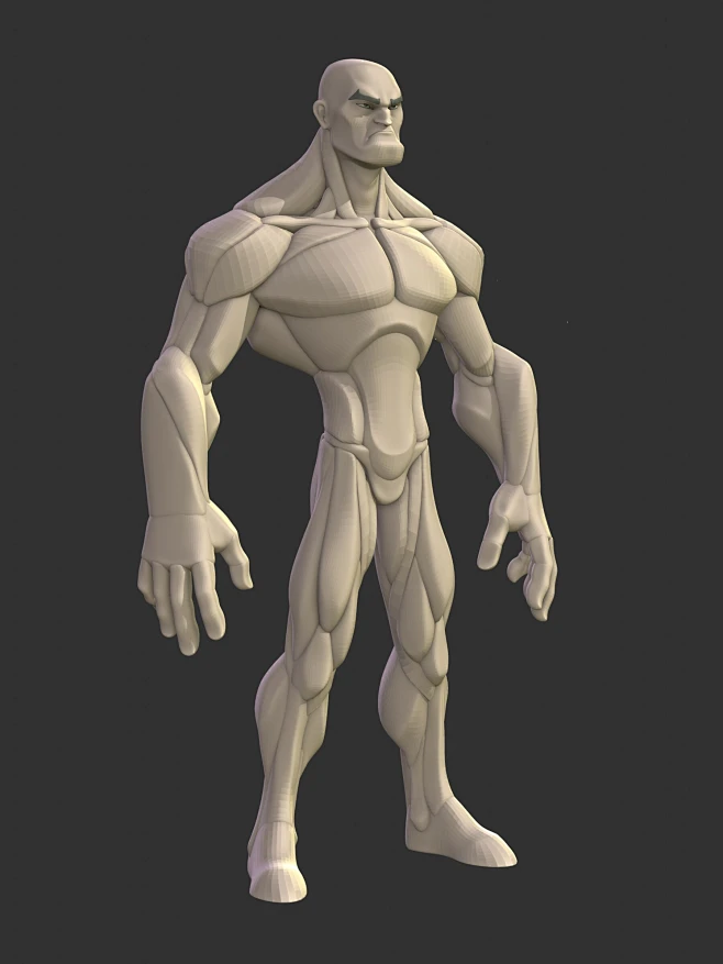 Stylized Hero Anatomy Blockout V3-花瓣网
