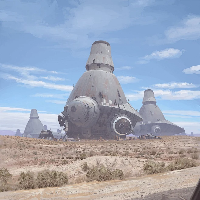 蒸汽朋克场景原画蒸汽朋克场景气氛图来自cgbook.cn (63)-花瓣网