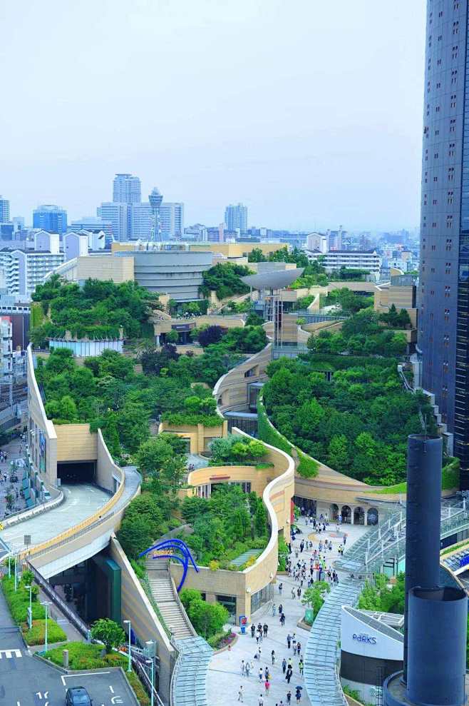 行旅｜绝处逢生，成就城市峡谷：日本大阪难波公园（Namba Parks） 何小强设计师眼中的世界 难波（N_3366435407