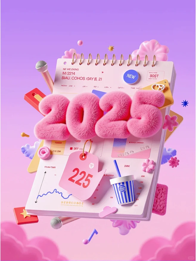 AIGC｜2025活力乐趣3D视觉（附参数） 大模型：FIUX大模型 lora：Flux-潮酷视觉系列 &【一元】FLUX-Brand Trend 3D-花瓣网