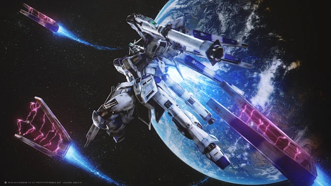 absurdres bazooka_(gundam) beam_rifle char's_counterattack char's ...