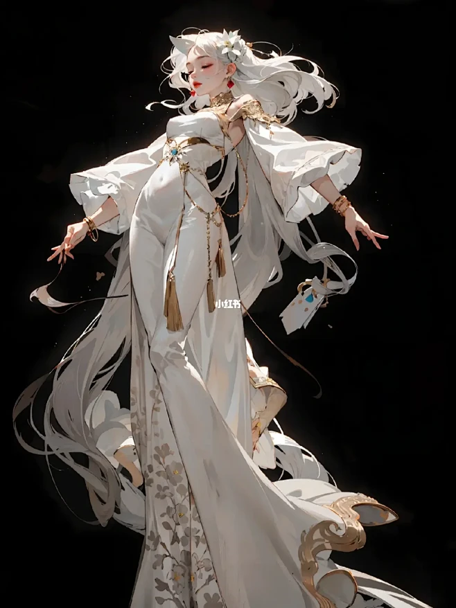 AIGC-舞女系列-花瓣网