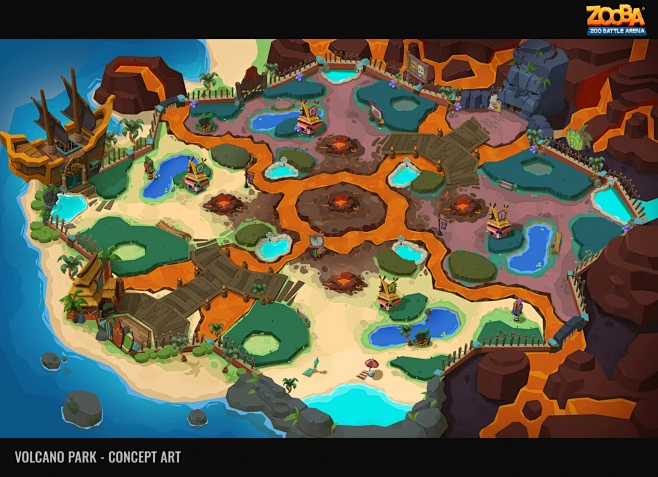 ZOOBA - VOLCANO ARENA图片_场景构图图片素材-花瓣网