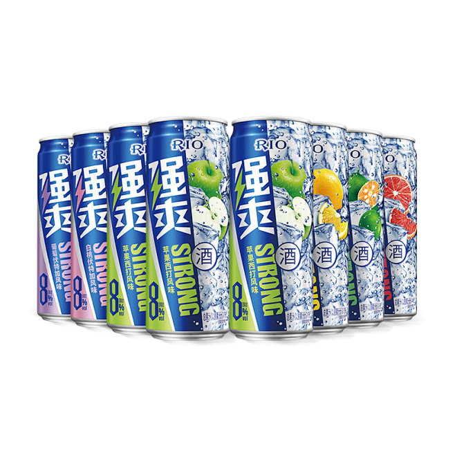 【直播间专享】RIO强爽鸡尾酒果酒8度强爽6口味组合330ml*8罐-tmall.com天猫