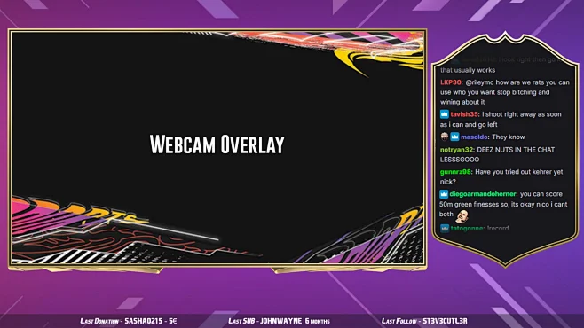 FIFA free stream overlay Gaming OBS Overlay stream Streaming Twitch ...