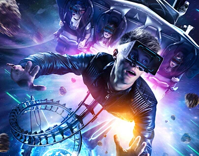 Galactica : Galactica Key Art - VR Rollercoaster-花瓣网