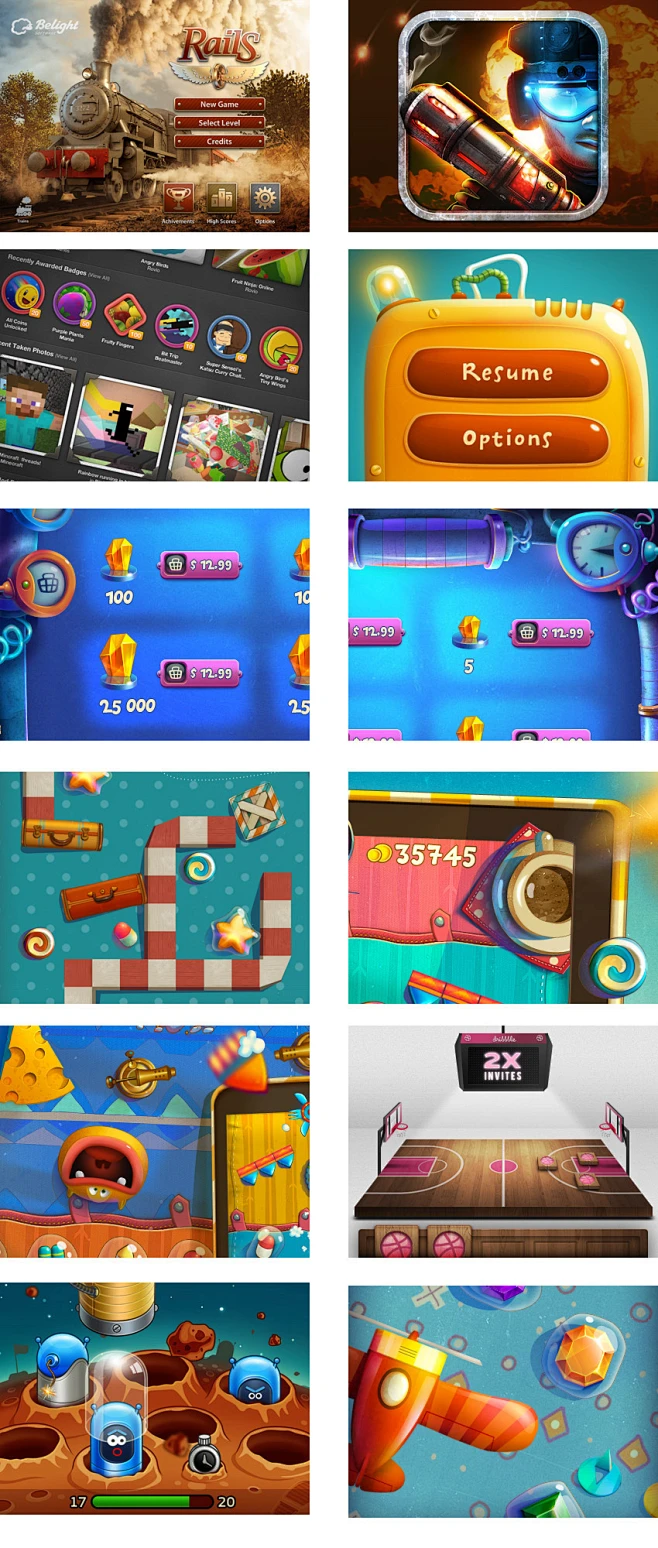 dribbble上游戏ui合集二 | Gameui-花瓣网