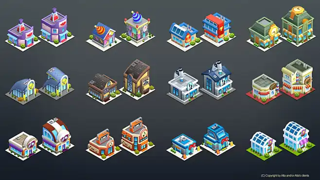 Dreamcity: Metropolis – 3D low poly buildings models : Related Post ...