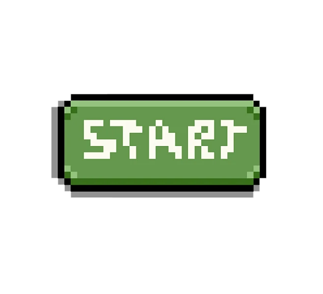 pixel start button png-花瓣网