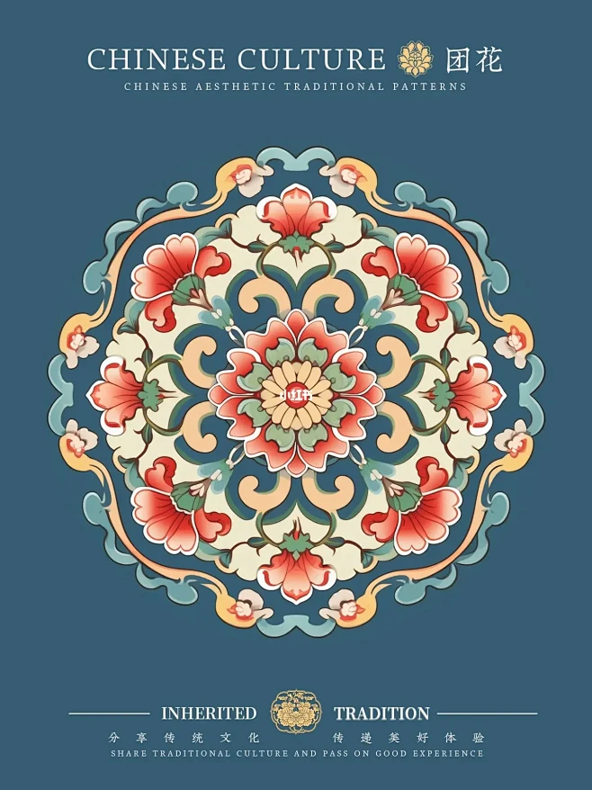 中国传统纹样｜花团锦簇-花瓣网