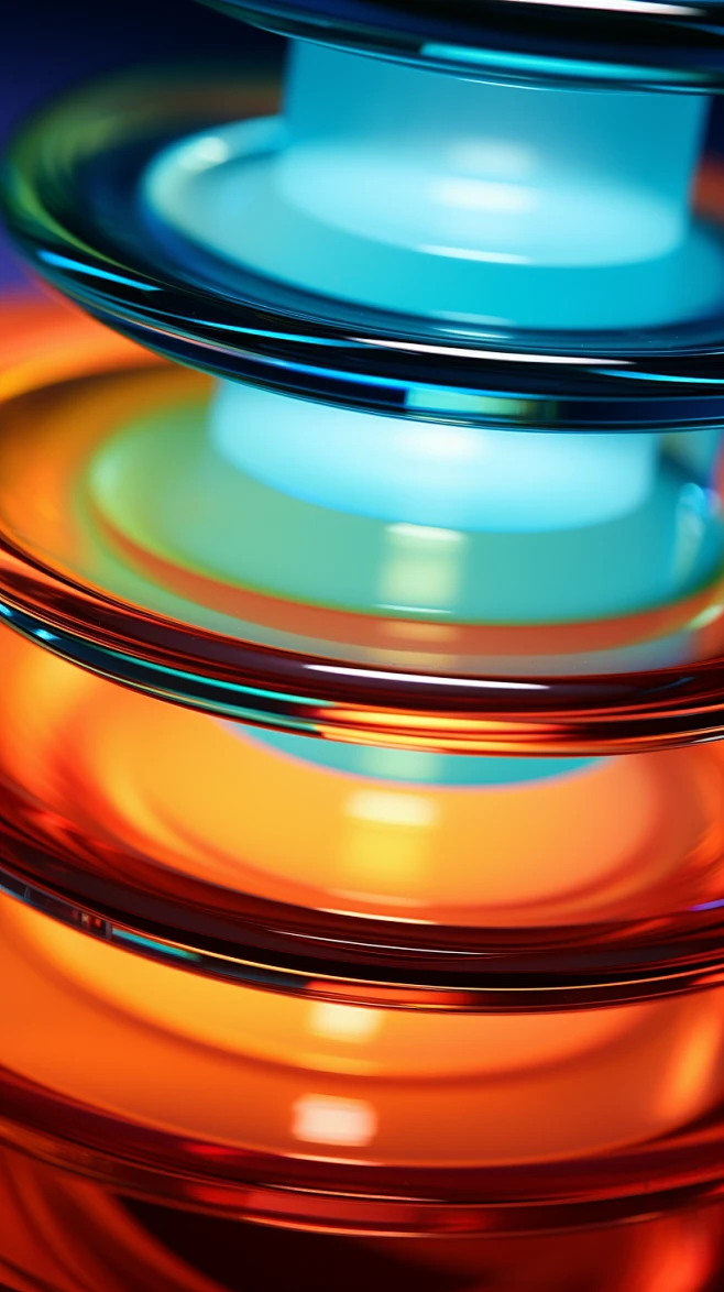 tiffanyjohnson4664_disks_stacked_together_in_different_colors_i ...