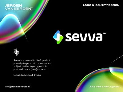 Sevva - Logo Design / Part 2⚡️ saas interact smart chart arrow overlap ...