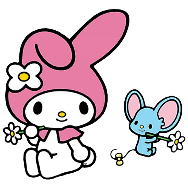 png-transparent-of-melody-and-blue-mouse-my-melody-hello-kitty ...