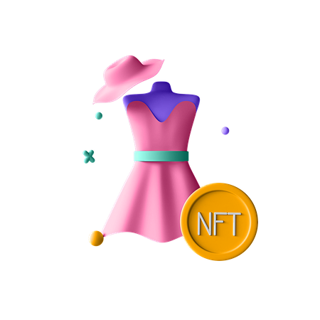 NFT Fashion 3D Illustration