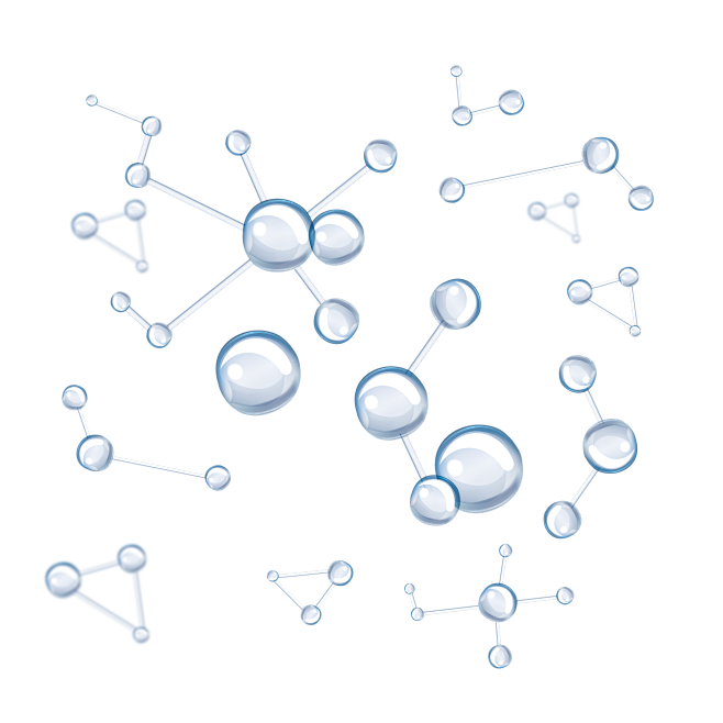 晶莹剔透水分子元素