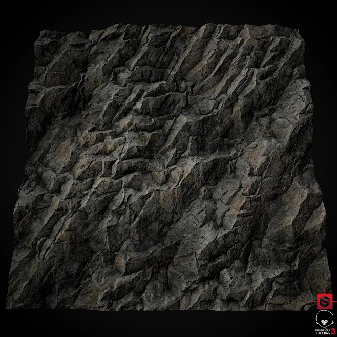 Sharp_Cliff_Substance_Designer, Alen Vejzovic : I made some hard rock shapes in S_Designer which ...