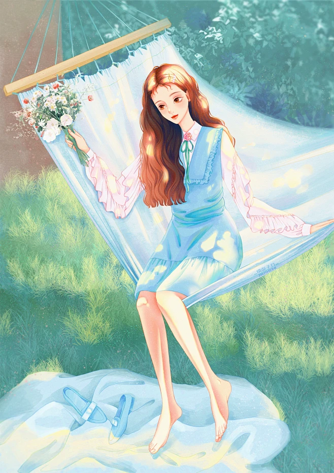 少女插画_须弥子芥__插画师作品_涂鸦王国gracg.com-花瓣网