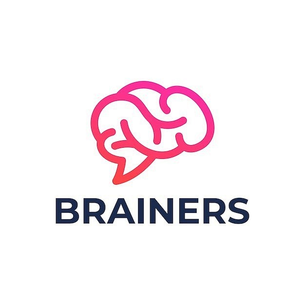 脑科学标志logo矢量图设计素材