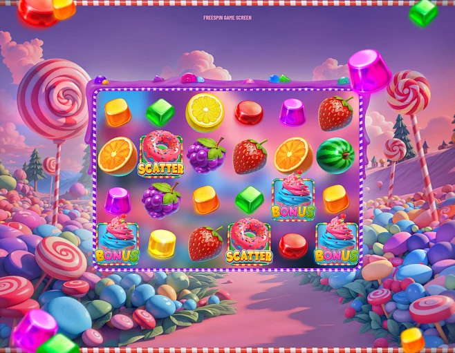 sweet Candy gambling slot slot game casino game Gaming game design ...