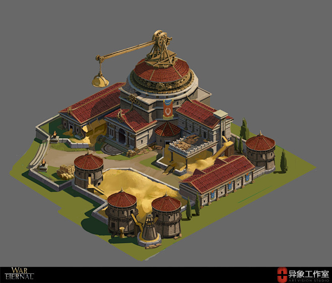 building design for War Eternal, Dawnpu at Art vision studio : 异象工作室的小 ...