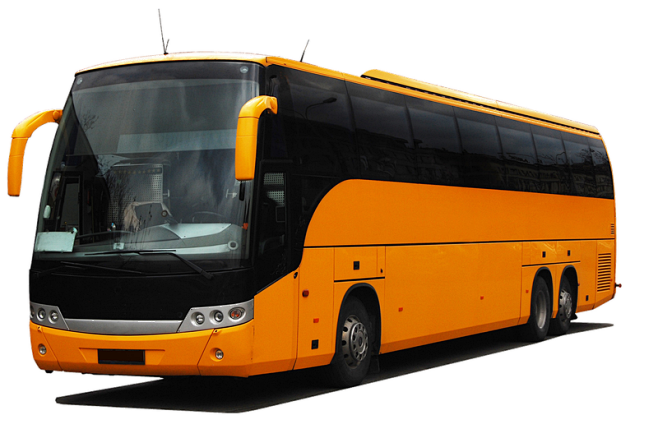 橙色旅游大巴士免抠png透明图层素材|bus图片,长途巴士,长途大巴,长途汽车,大公共汽车,公交车,公交汽车,老公共汽车,老式公共汽车,旅游大巴