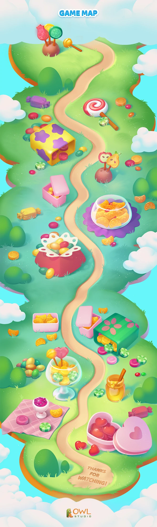 owl-studio-better-me-maps-loading-illustration-花瓣网