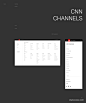 CNN - News portal redesignUI设计作品移动应用界面用户中心首页素材资源模板下载