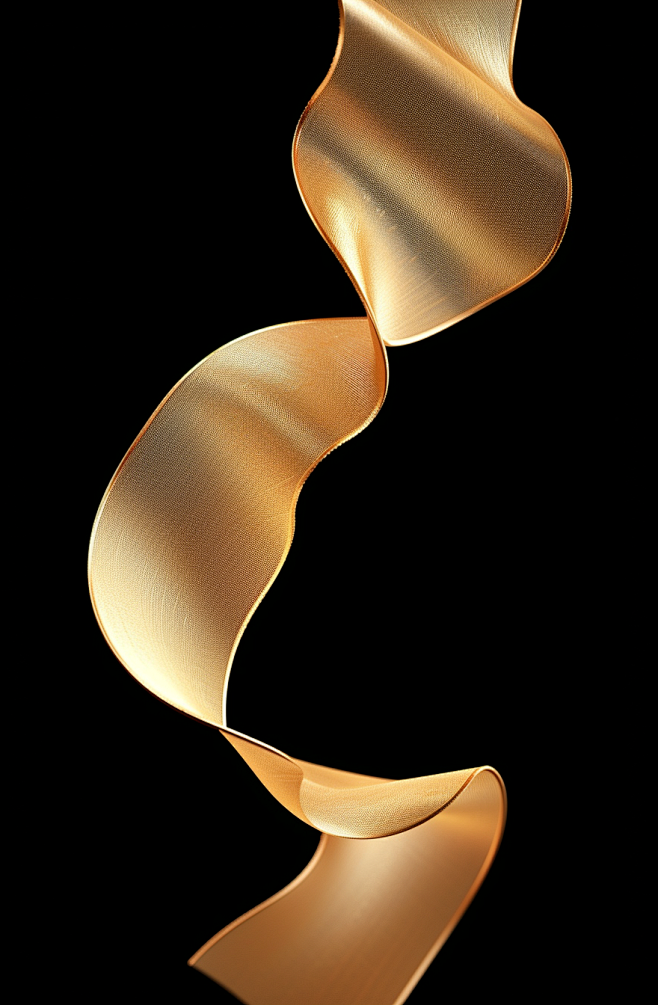 line_of_gold_ribbon_floating_against_a_black_backgroun_007bfe01-f14f ...