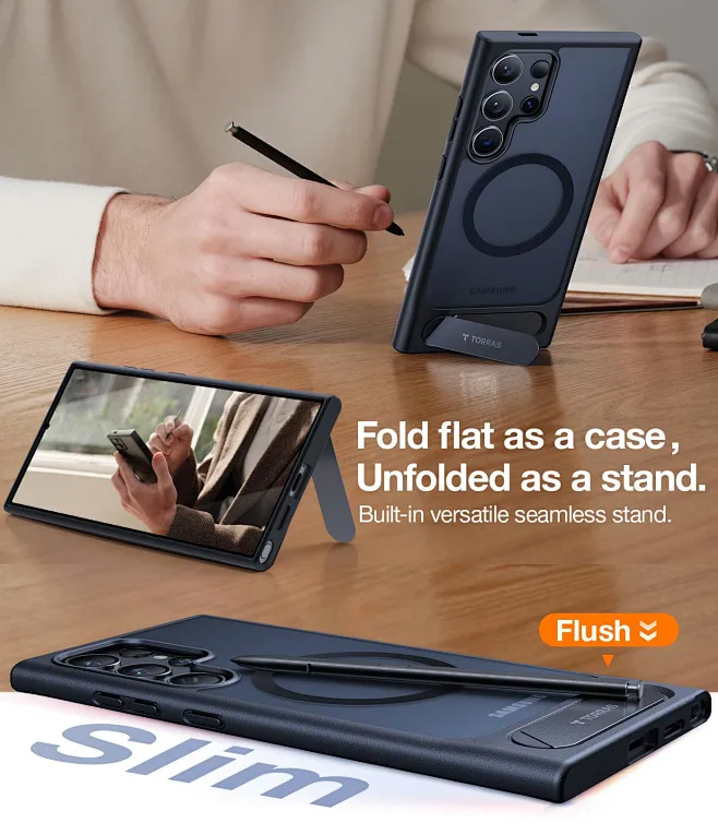 Amazon.com: TORRAS Strong Magnetic & Seamless Stand for Samsung Galaxy ...