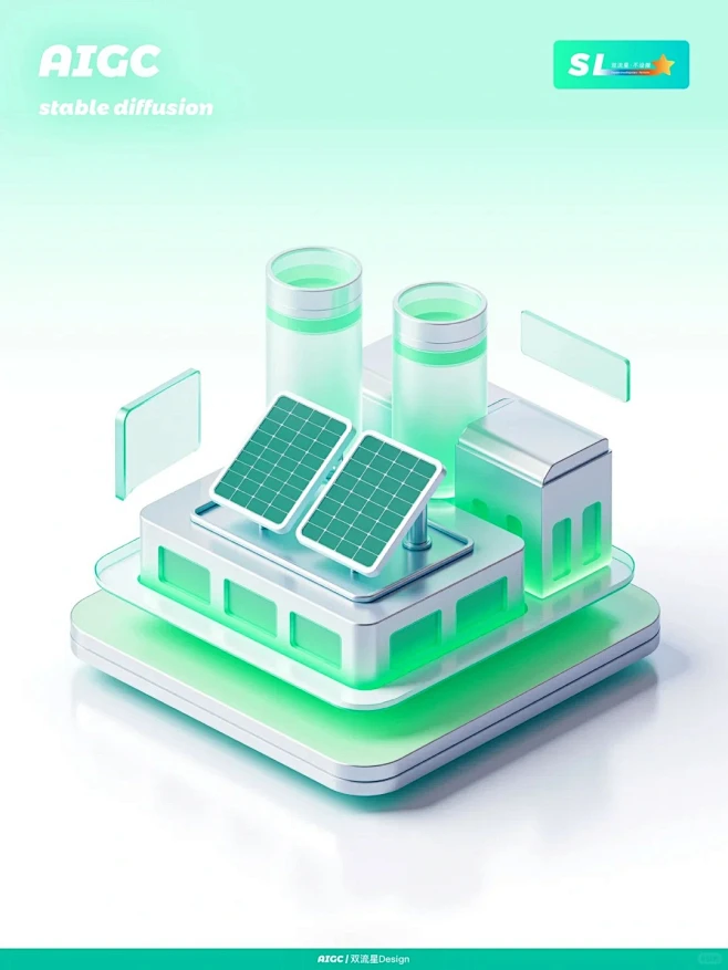 AIGC _ 新能源电力icon_3_双流星Design『UI设计』_来自小红书网页版-花瓣网