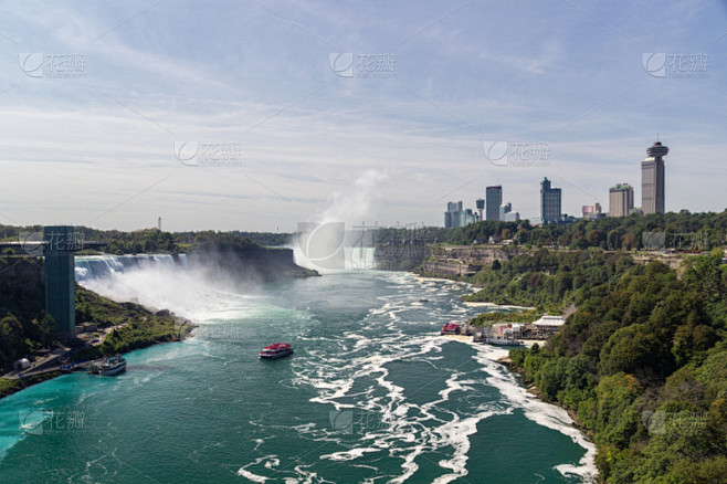 尼亚加拉瀑布,加拿大,安大略省,水,天空,美,水平画幅,瀑布,无人,湿