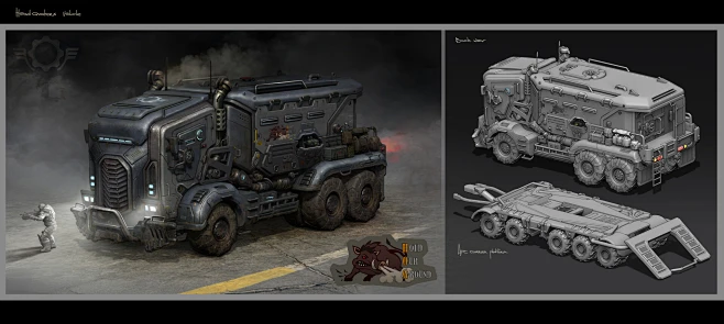 Gears Tactics, Yaroslav Odnorogov : This is HQ vehicle. Used to be a ...
